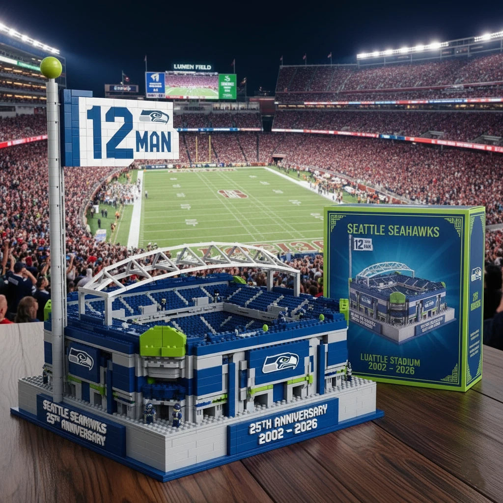 Seattle Seahawks Lumen Field Stadium Collectible Building Blocks Set ...