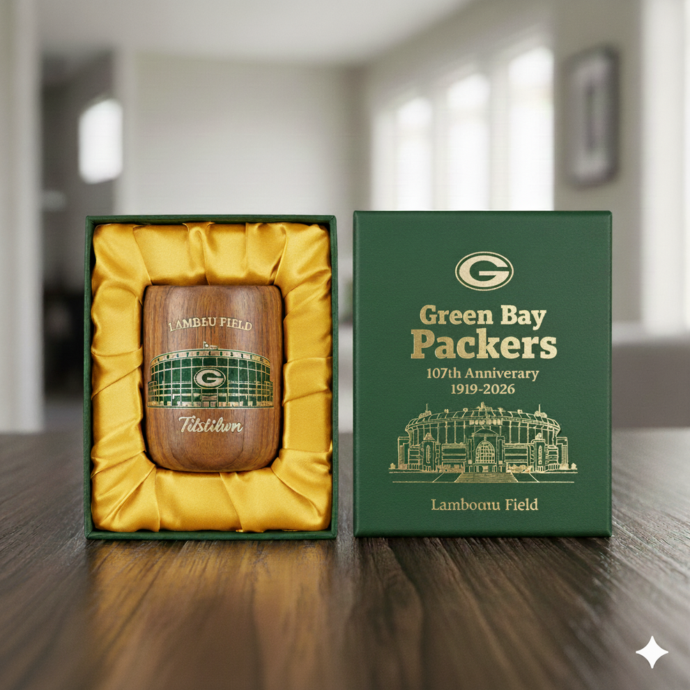 Green Bay Packers Anniversary Wooden Cup – Hearthnect