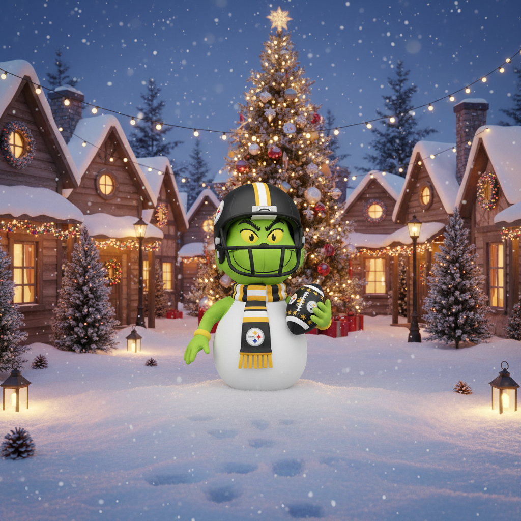 Pittsburgh Steelers Inflatable Snowman Figurine – Hearthnect