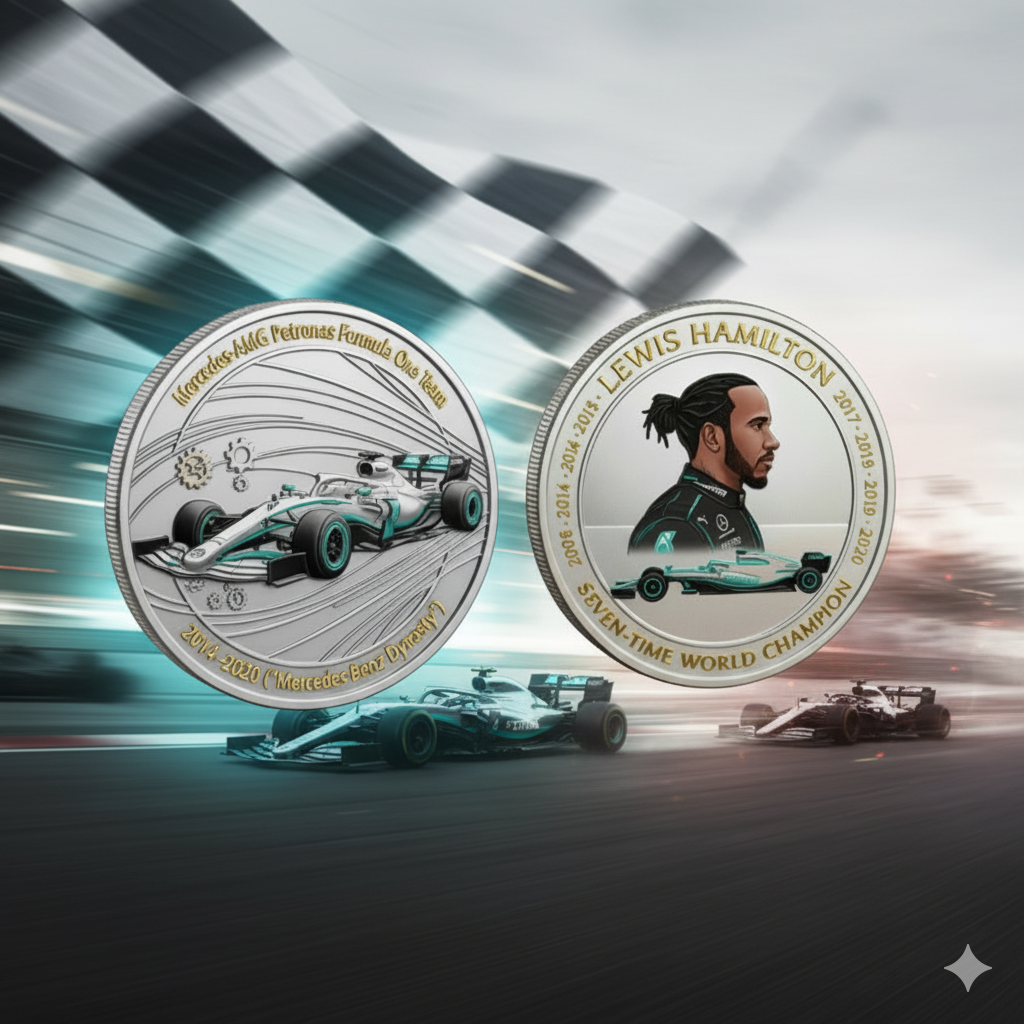 Mercedes F1 Commemorative Coin – Hearthnect