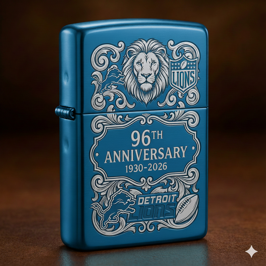 Detroit Lions 96th Anniversary Collectible Windproof Lighter – Hearthnect