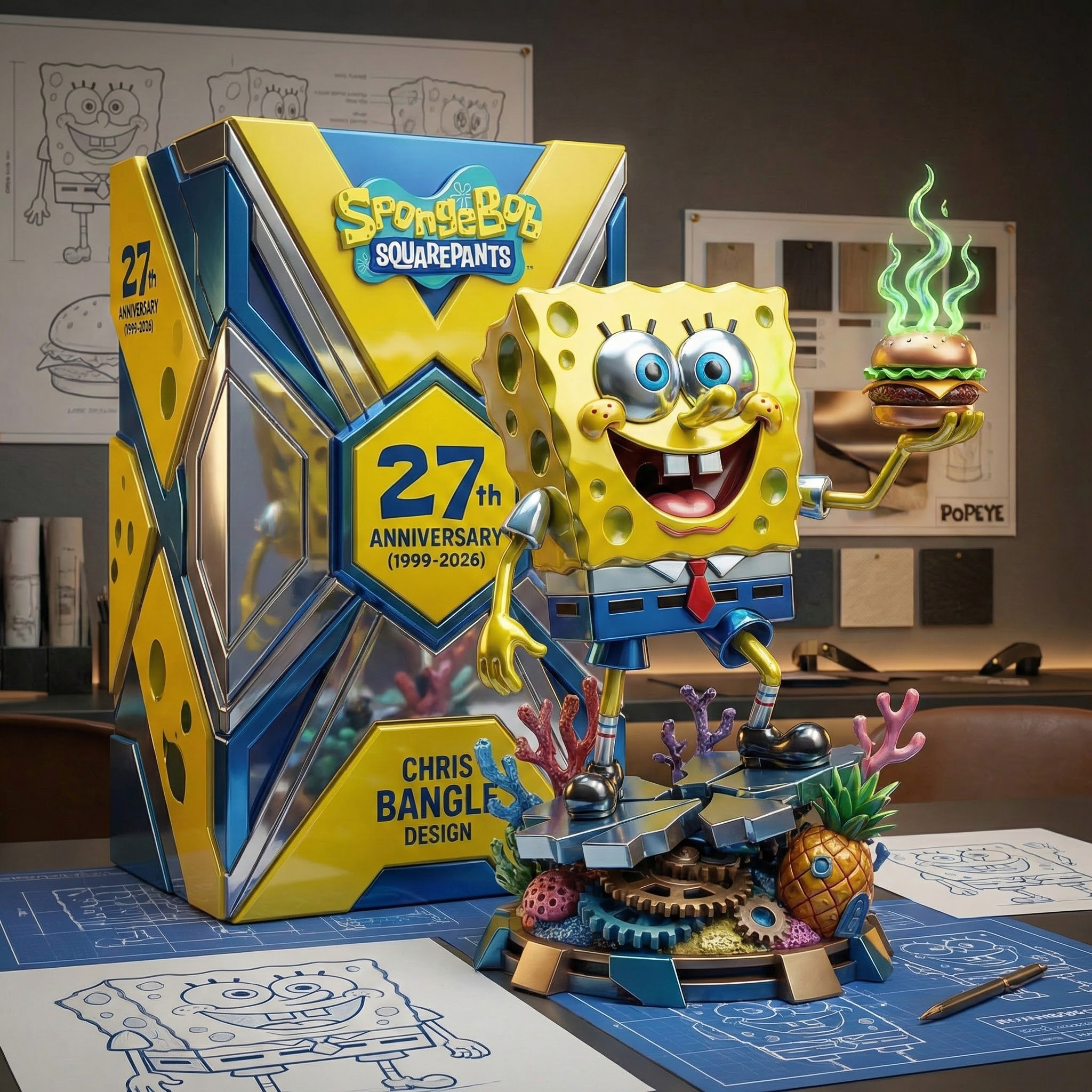 SpongeBob SquarePants 27th Anniversary Premium Collectible Statue ...