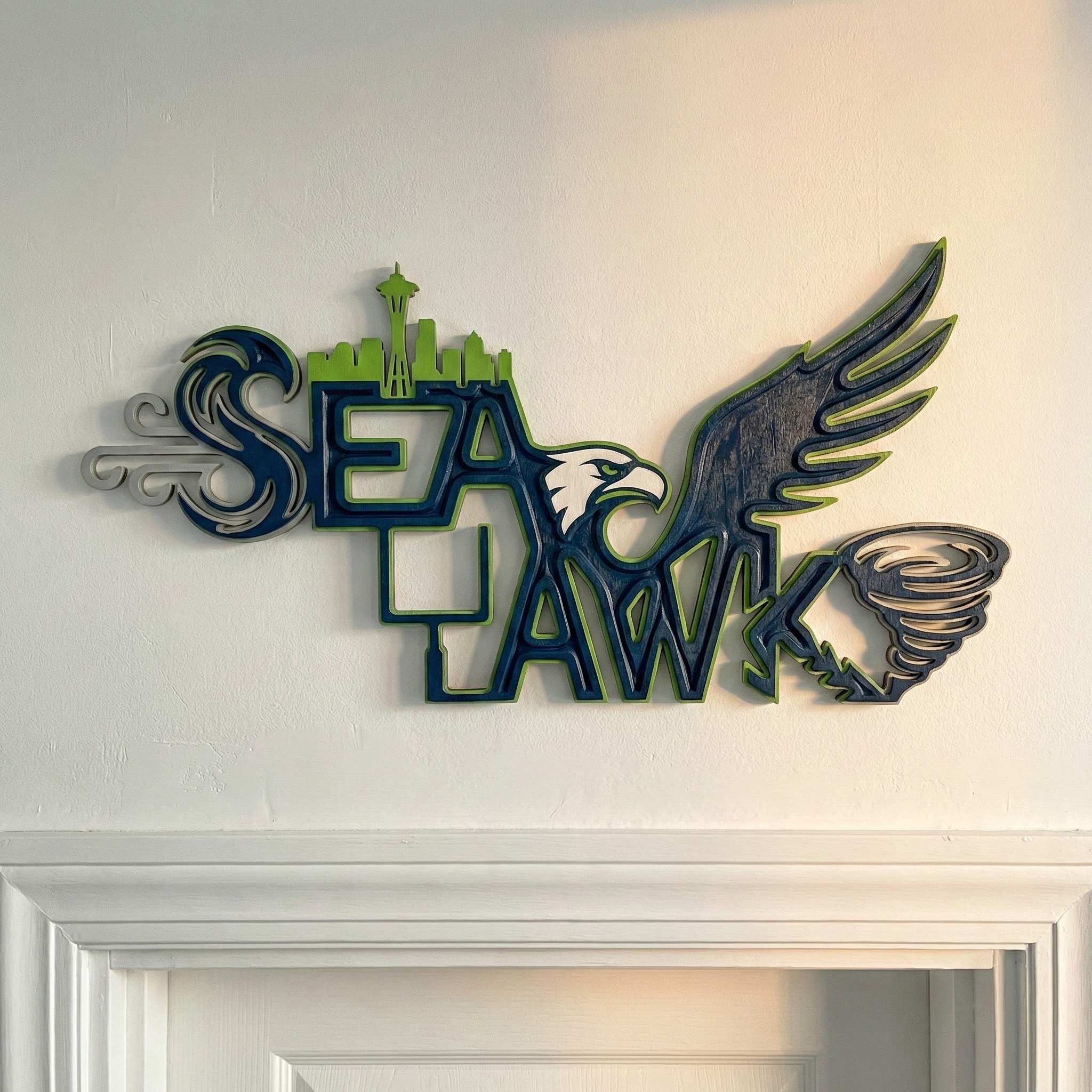 SEAHAWK Wooden Art Signage – Hearthnect